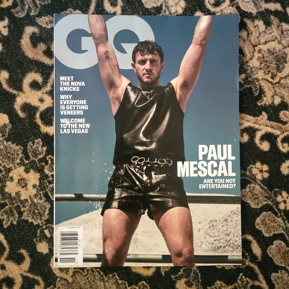Other | Gq Magazine Featuring Paul Mescalgq Magazine November 224 Paul Mesc | Poshmark